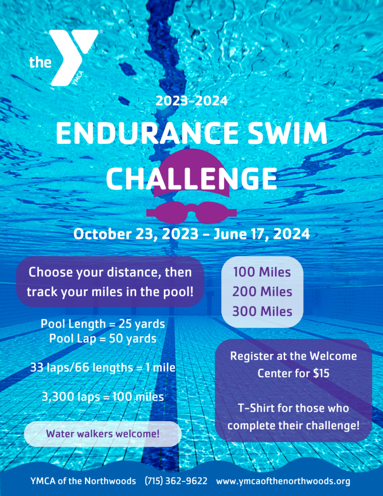 Endurance Swim Challenge - YMCA of the Northwoods